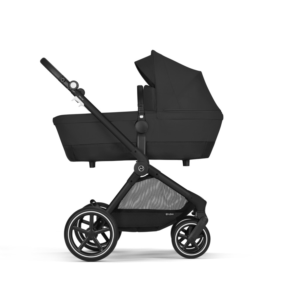 Детска количка 2 в 1 Cybex Gold EOS LUX, Moon Black - eMAG.bg