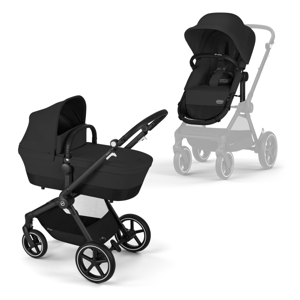 Carucior 2 in 1 pentru bebelusi Cybex Gold EOS LUX Moon Black - eMAG.ro