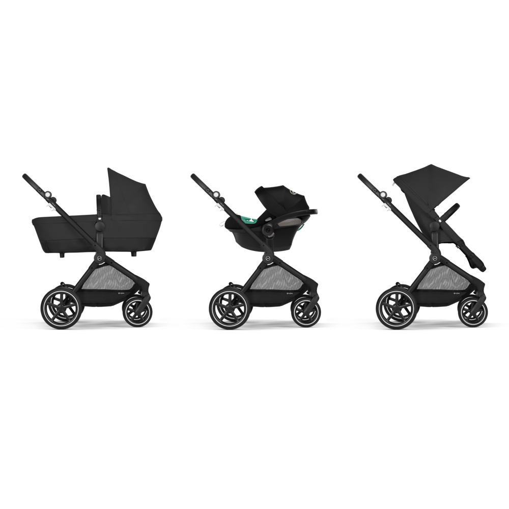 Carucior 2 in 1 pentru bebelusi Cybex Gold EOS LUX Moon Black - eMAG.ro