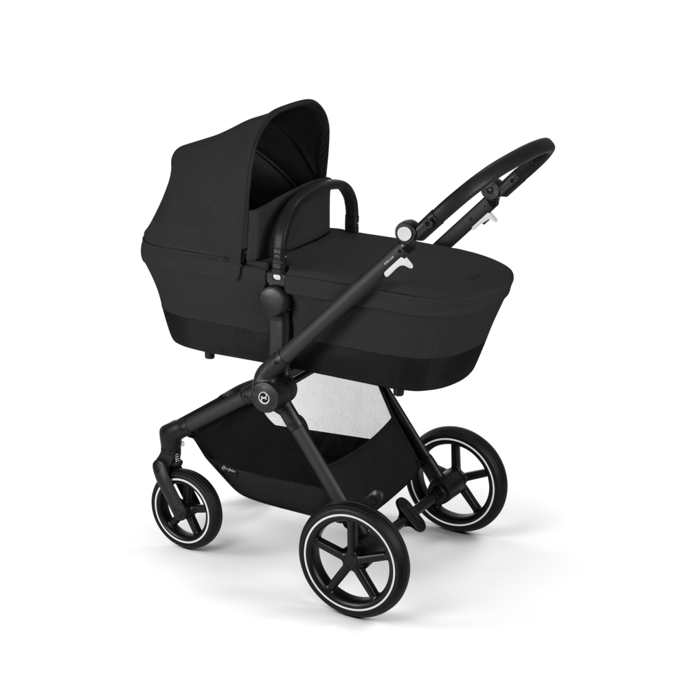 Детска количка 2 в 1 Cybex Gold EOS LUX, Moon Black - eMAG.bg