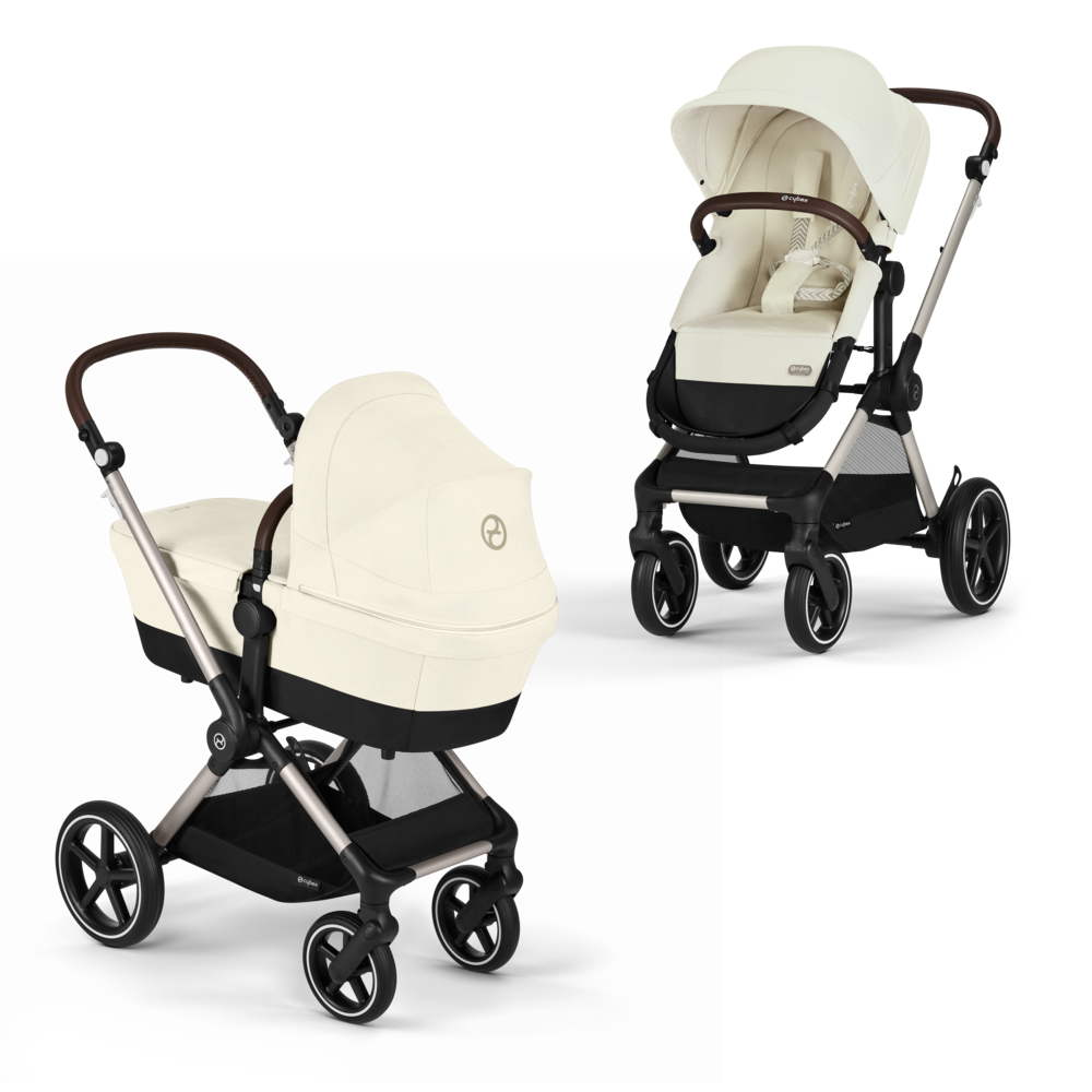Carucior 2 in 1 pentru bebelusi Cybex Gold EOS LUX Seashell Beige - eMAG.ro