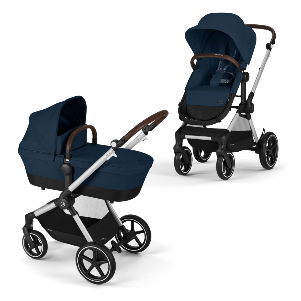 Carucior 2 in 1 pentru bebelusi Cybex Gold EOS LUX Ocean Blue - eMAG.ro