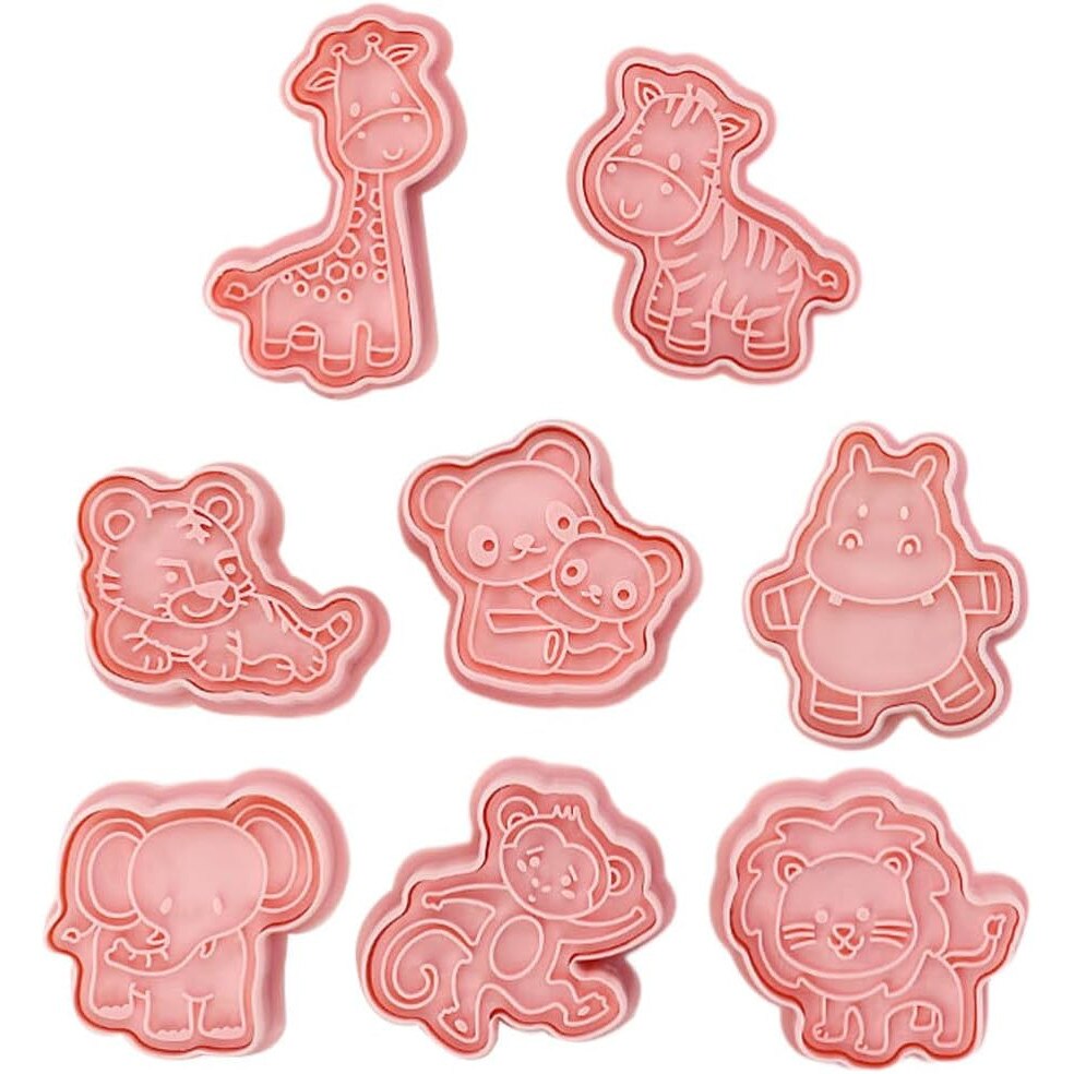 Set 8 forme de prajituri, Sunmostar, Model animale, Plastic - eMAG.ro