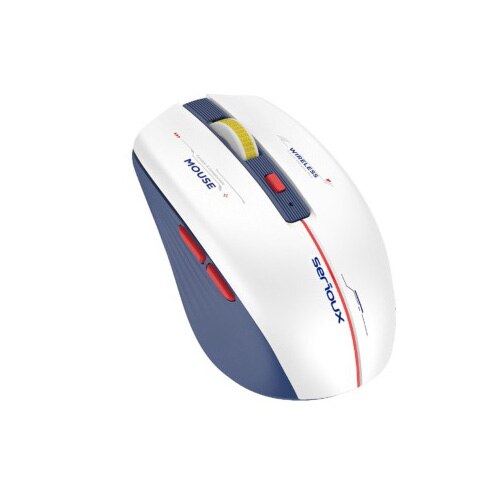 Mouse Serioux Flicker 212, 1600 dpi, reincarcabil USB-C, albastru - eMAG.ro
