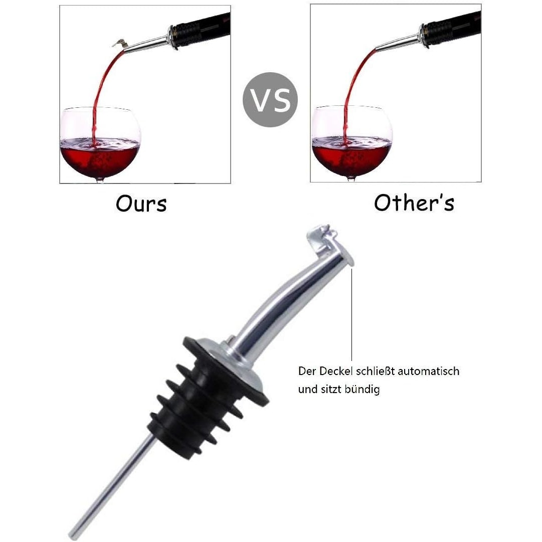 Set de 4 capace turnare Jormftte, metal si plastic, negru/argintiu ...