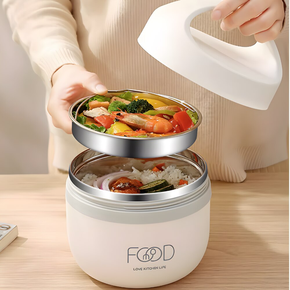Cutie termica pentru mancare, Zadabso®, Portabil, Inel de Etansare ...