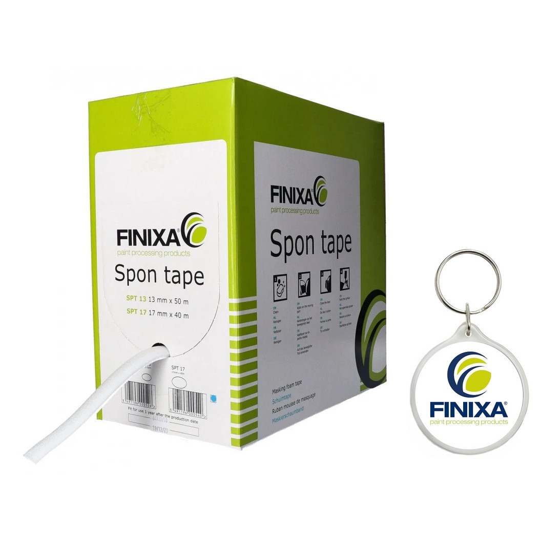 Set Banda Mascare Spuma Finixa Spon Tape, 17 Mm X 40 M cu Breloc Finixa ...