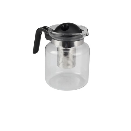 Ceainic cu infuzor, recipient pentru ceai/cafea, 1200 ml, transparent ...