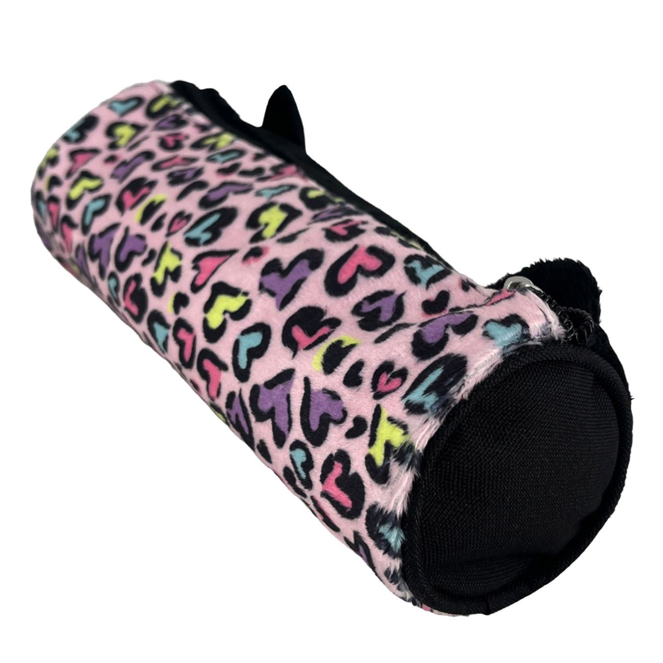 Penar Tub Neechipat Negru Roz Blana Animal Print Pisica Inimi Paiete ...