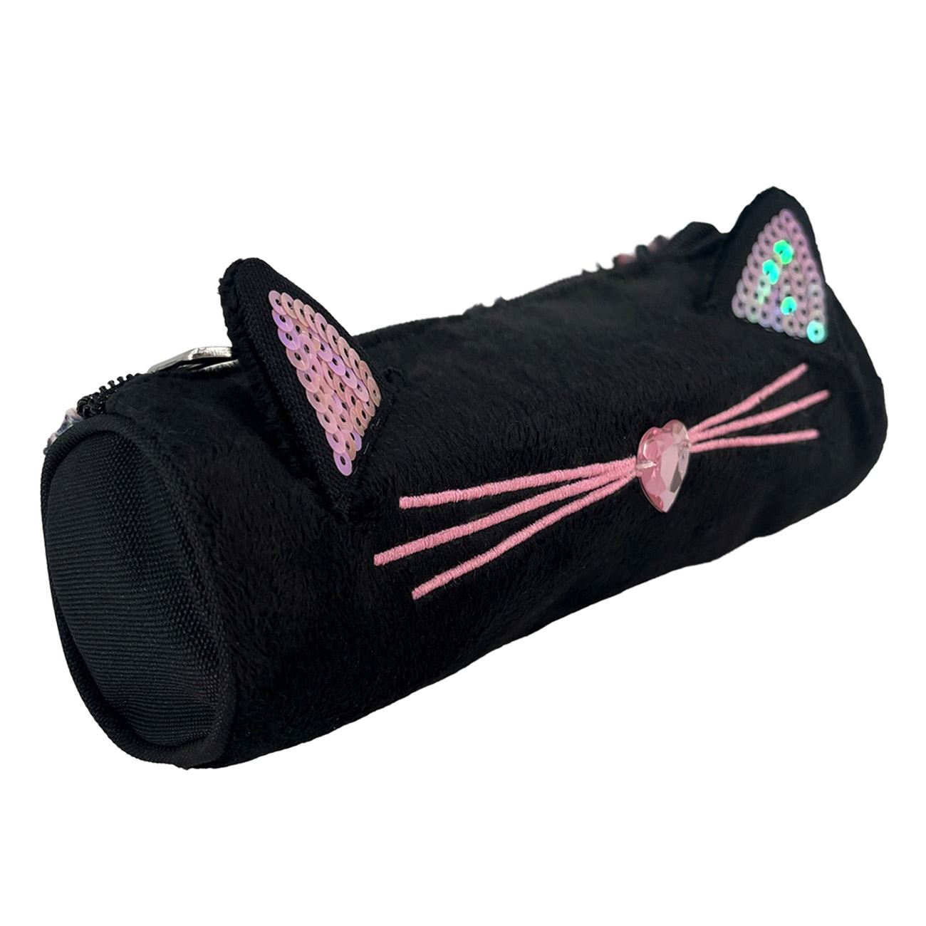 Penar Tub Neechipat Negru Roz Blana Animal Print Pisica Inimi Paiete ...