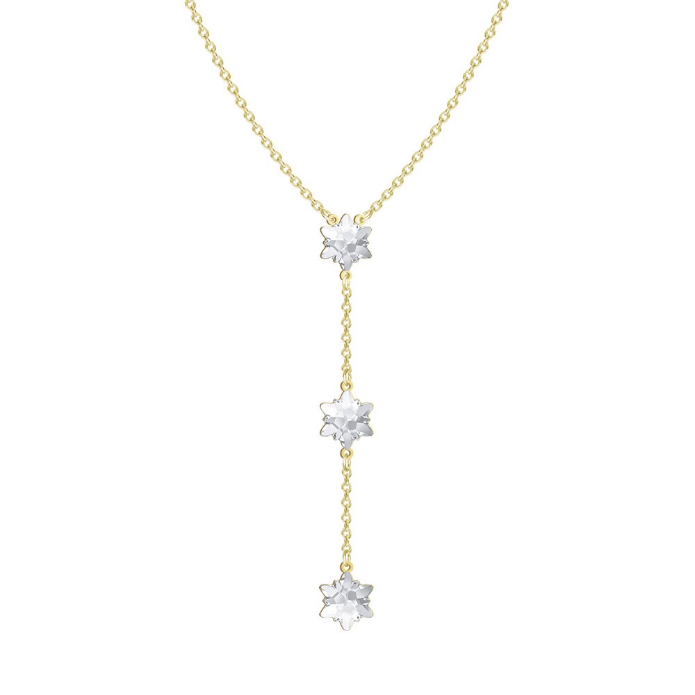 Colier dama, Radziszewska, Argint, Model fulgi de nea, Auriu - eMAG.ro