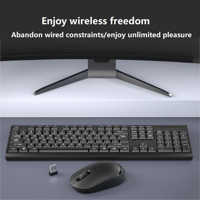 Set tastatura si mouse fara fir, Mokeum, Impermeabil, Negru - eMAG.ro