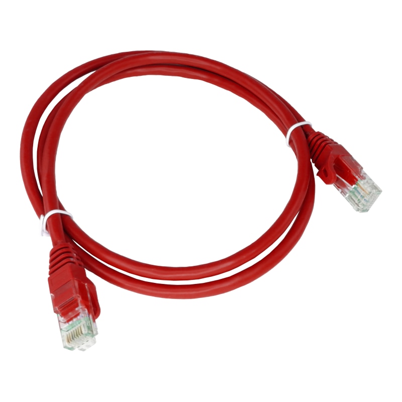 Cablu patch-cord U/UTP, Alantec, PVC, 2 m, Rosu - eMAG.ro