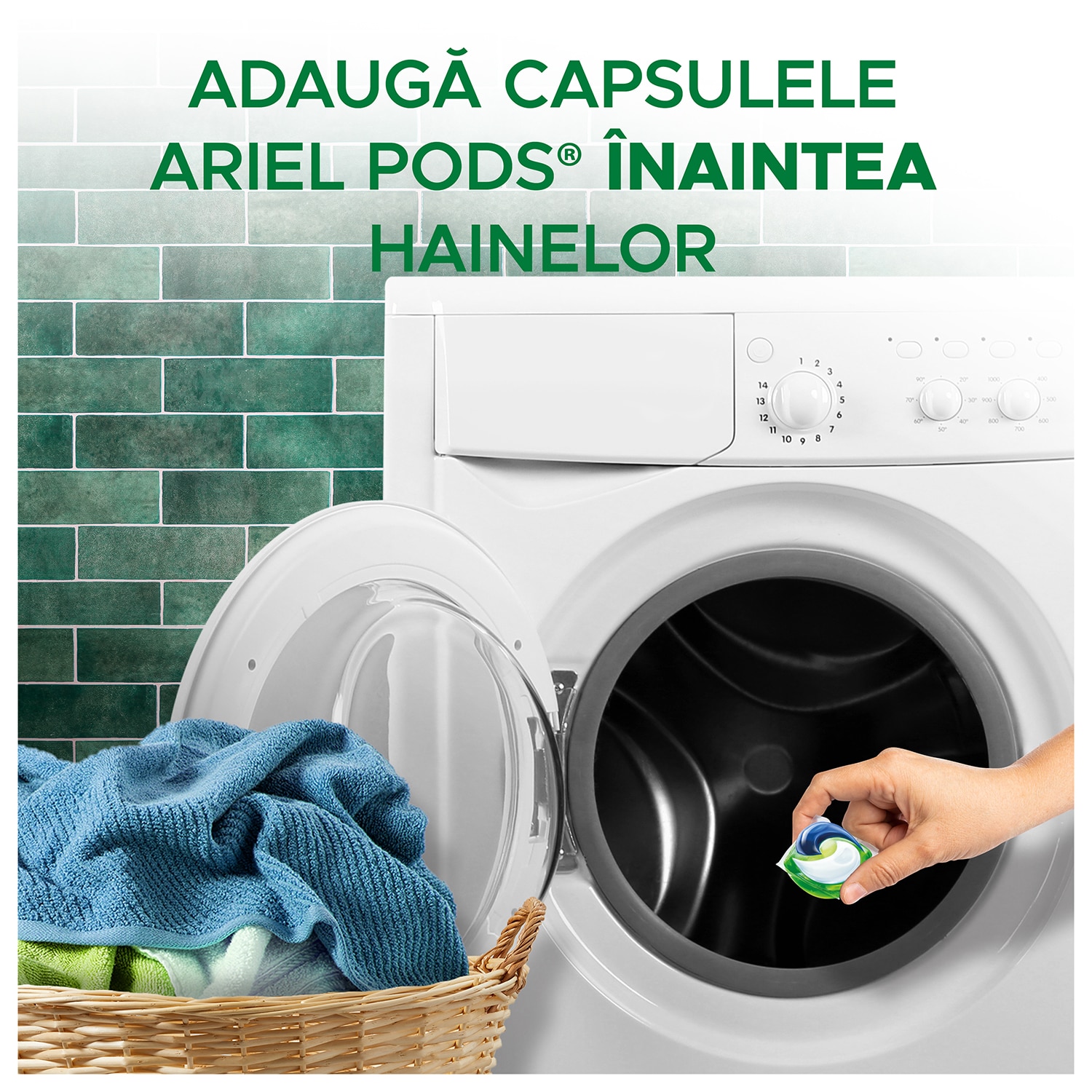 Detergent de rufe capsule Ariel All-in-One PODS Mountain Spring, 2x58 buc, 116 spalari - eMAG.ro