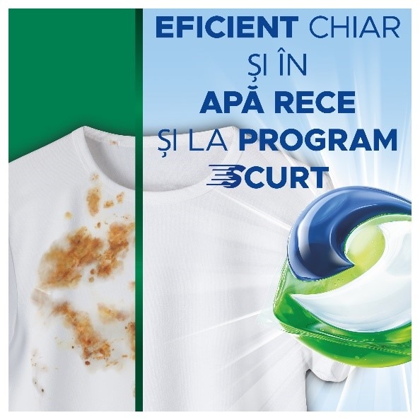 Detergent de rufe capsule Ariel All-in-One PODS Mountain Spring, 2x58 buc, 116 spalari - eMAG.ro