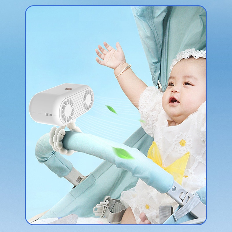 Ventilatoare pentru carucior 5in1, Sunmostar, ventilator cu trepied ...