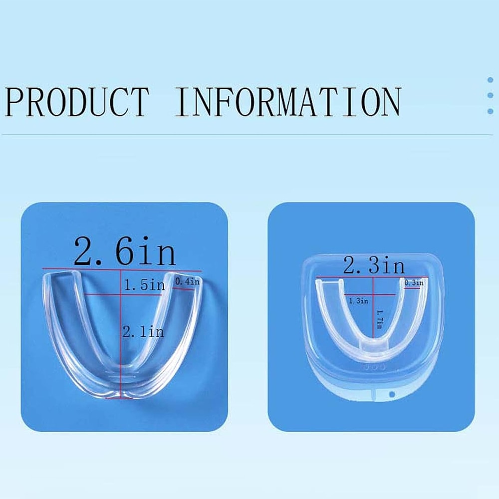 Set 8 gutiere Bruxism Oz Denta, 2 Dimensiuni, Transparent - eMAG.ro