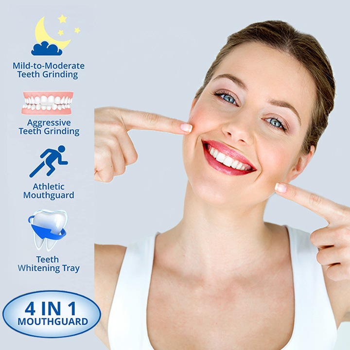 Set 8 gutiere Bruxism Oz Denta, 2 Dimensiuni, Transparent - eMAG.ro