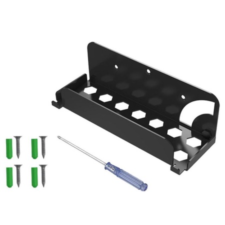 Suport de montare pe perete pentru Nintendo Switch, Metal, Negru - eMAG.ro