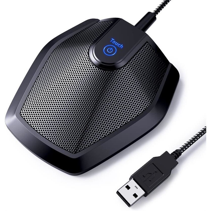 Microfon USB pentru PC, Sunmostar, Negru - eMAG.ro