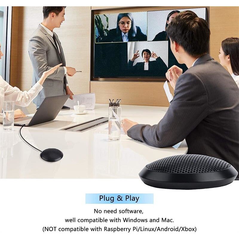 Microfon de conferinta, Sunmostar, Negru - eMAG.ro