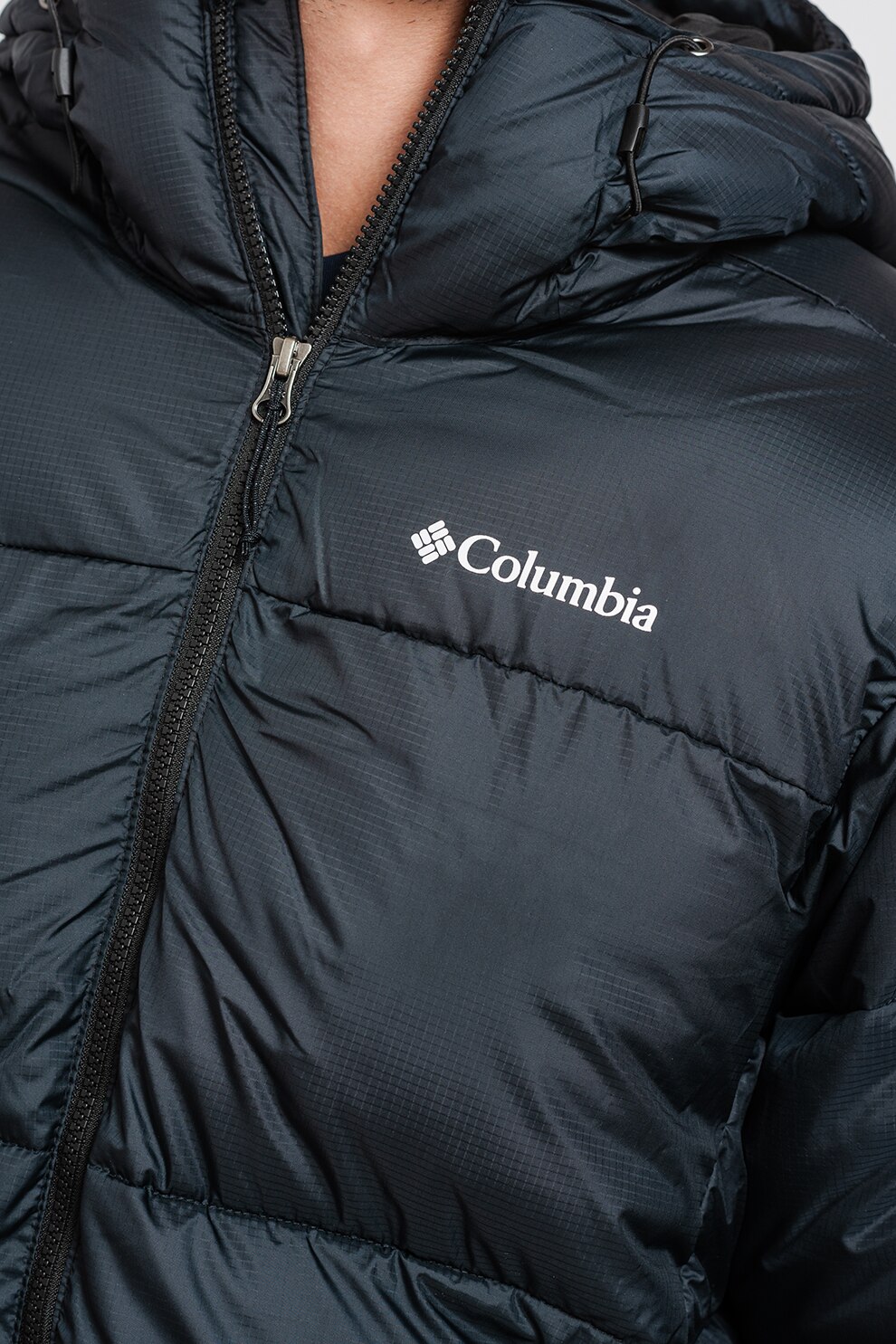 Columbia, Geaca bufanta si matlasata cu gluga Puffect™, Negru, L - eMAG.ro