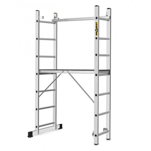 Scara si schela cu platforma, Drabest, Basic, 2x7 trepte, greutate ...