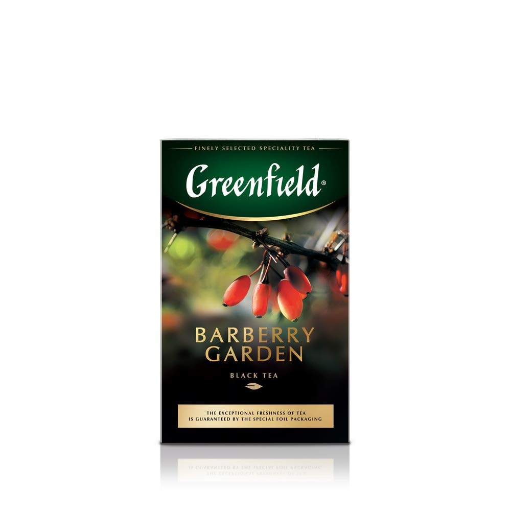 Черен чай Greenfield Barberry Garden, 100 гр., с кисело-сладък аромат ...