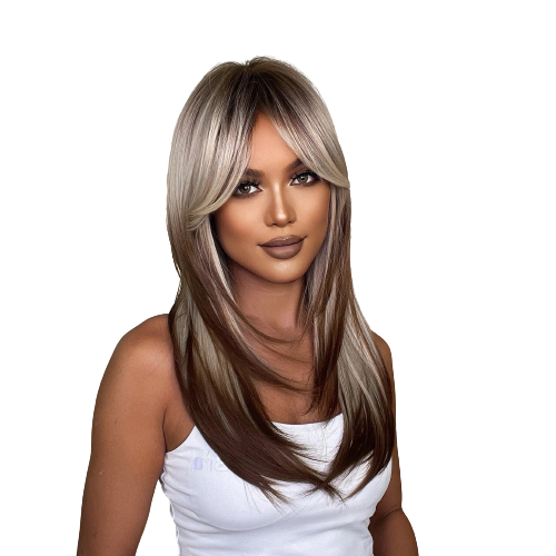 Peruca lunga Ombre MARO, Animis Beauty ®, fibra sintetica cu aspect ...