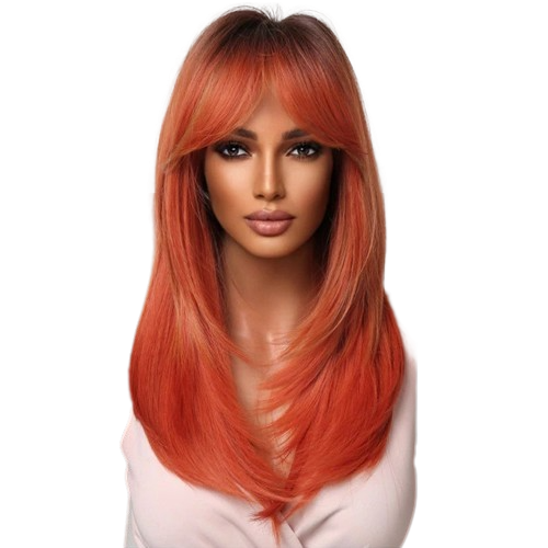 Peruca lunga Blond ORANGE, Animis Beauty ®, fibra sintetica cu aspect ...