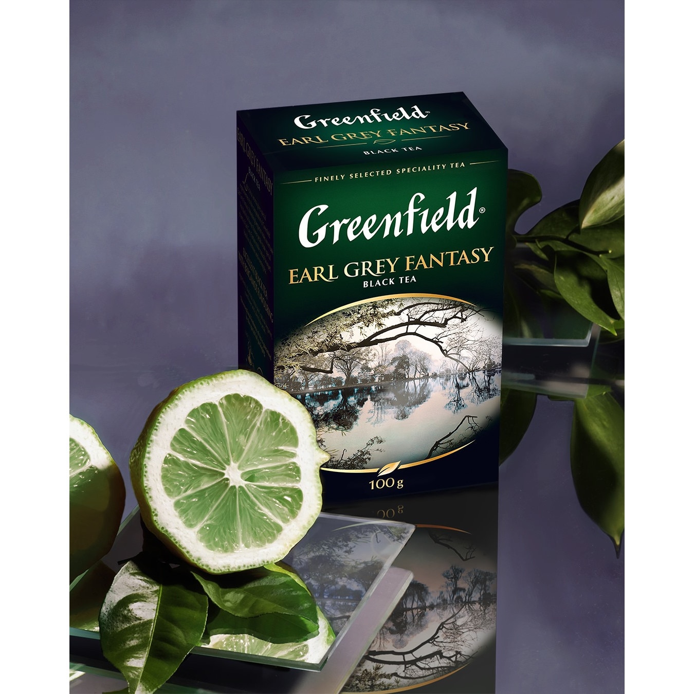 Черен чай Greenfield Earl Grey Fantasy, 100 гр., с вкус на бергамот ...