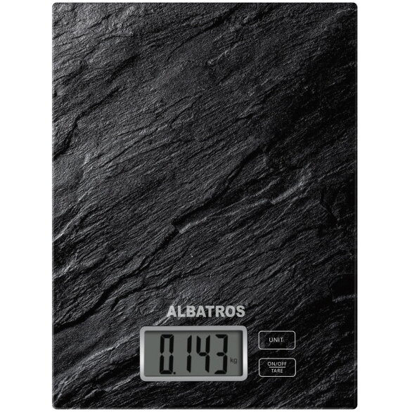 Cantar de bucatarie Precision, capacitate 5 kg, digital, ecran LCD, suprafata sticla, functie de ...