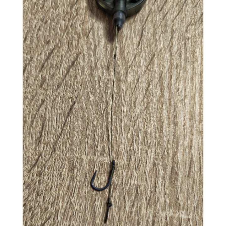 Set 4 monturi method feeder, cu tija, long cast, carlig nr12, 60g - eMAG.ro