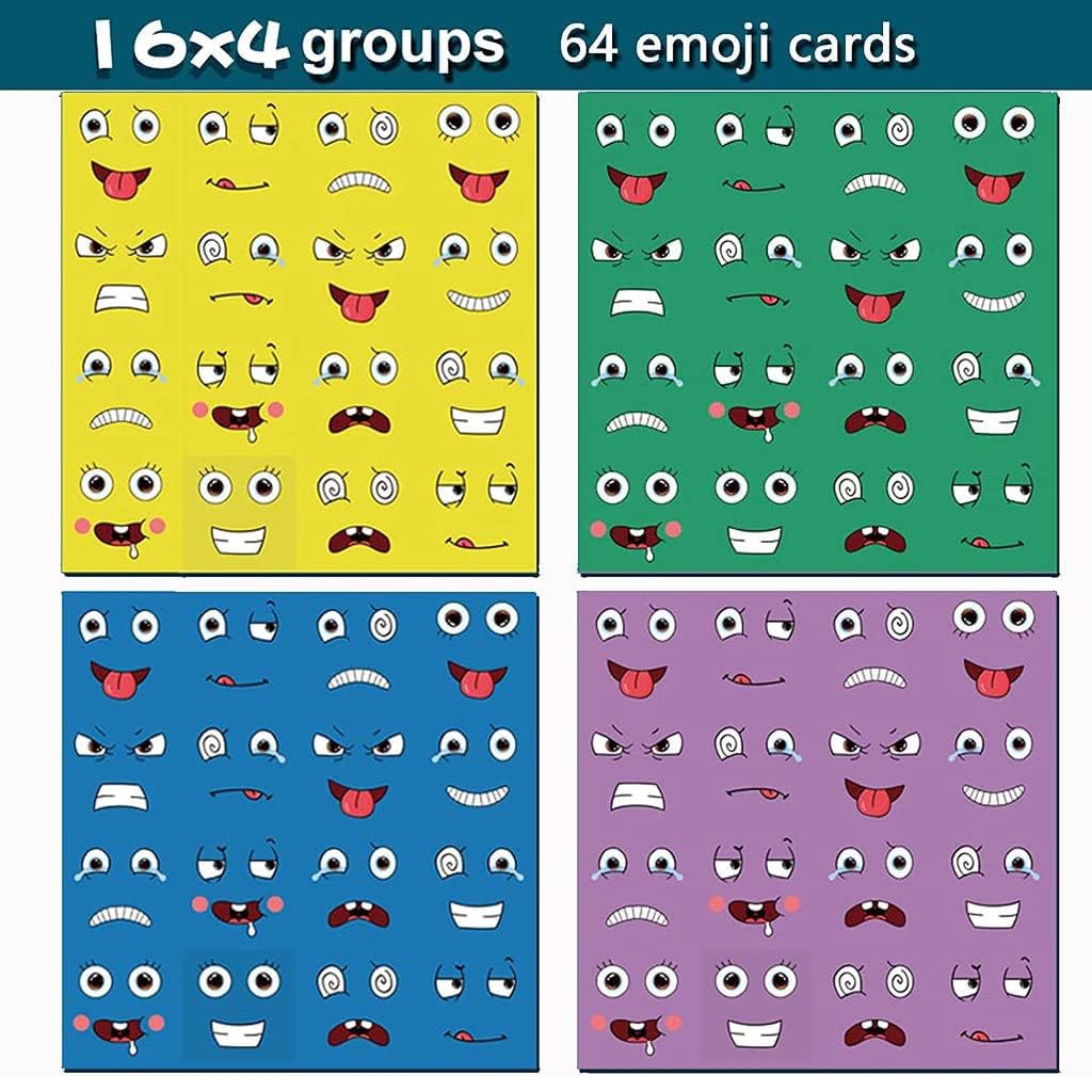 Joc emotii si expresii faciale, BOMSTOM, Set joc de blocuri constructie ...