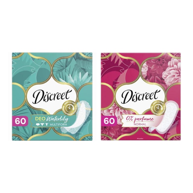 Pachet Absorbante zilnice Discreet Deo Waterlily, 60 buc + Absorbante ...