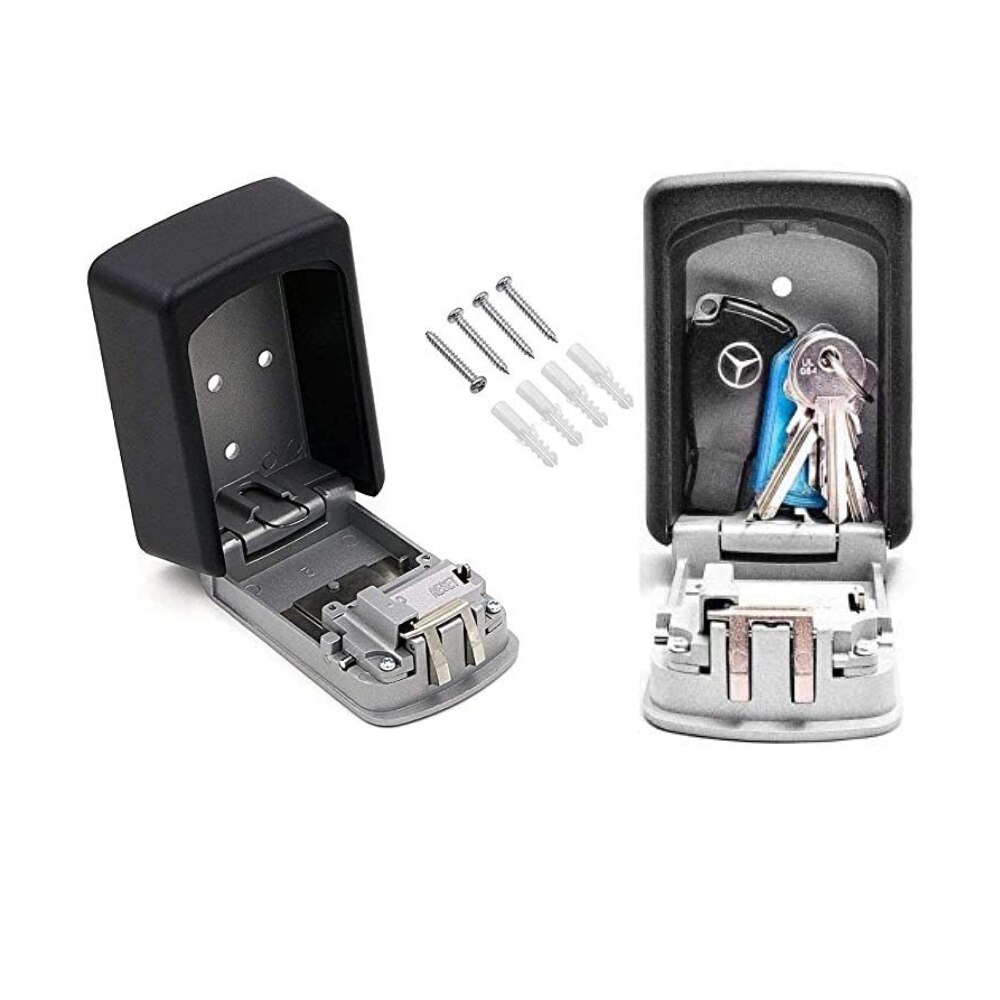 Seif pentru chei, Metal, Gri, 120 x 90 x 40 mm - eMAG.ro