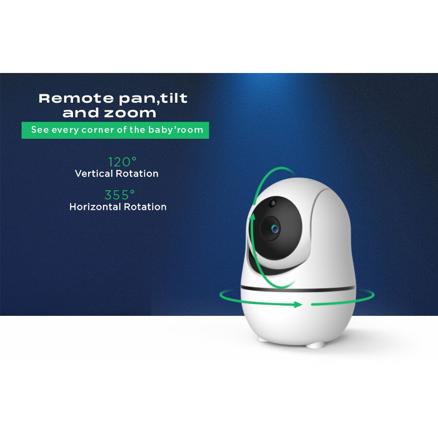 Baby Monitor ShineBaby IdealStore, Ecran HD de 7 inch, Monitorizare ...