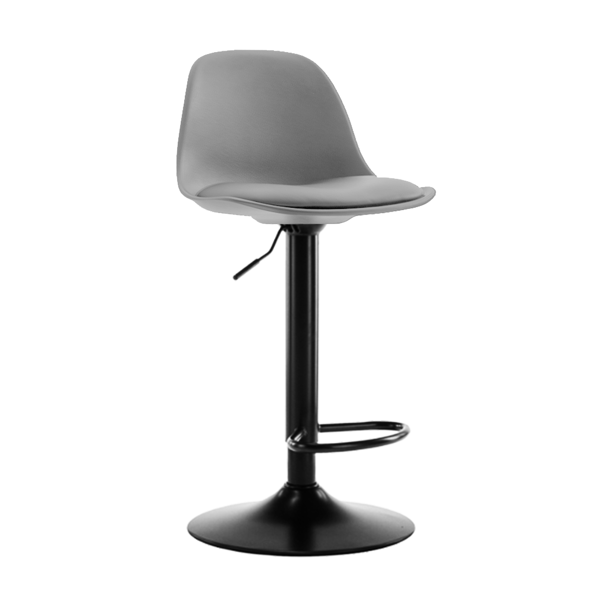 Бар стол Robest Bistro 4, Черен метал, Сив - eMAG.bg