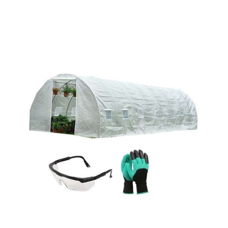 Sera polietilena FAG, 8x3x2m, folie 140g/mp, fereastra aerisire cu ...