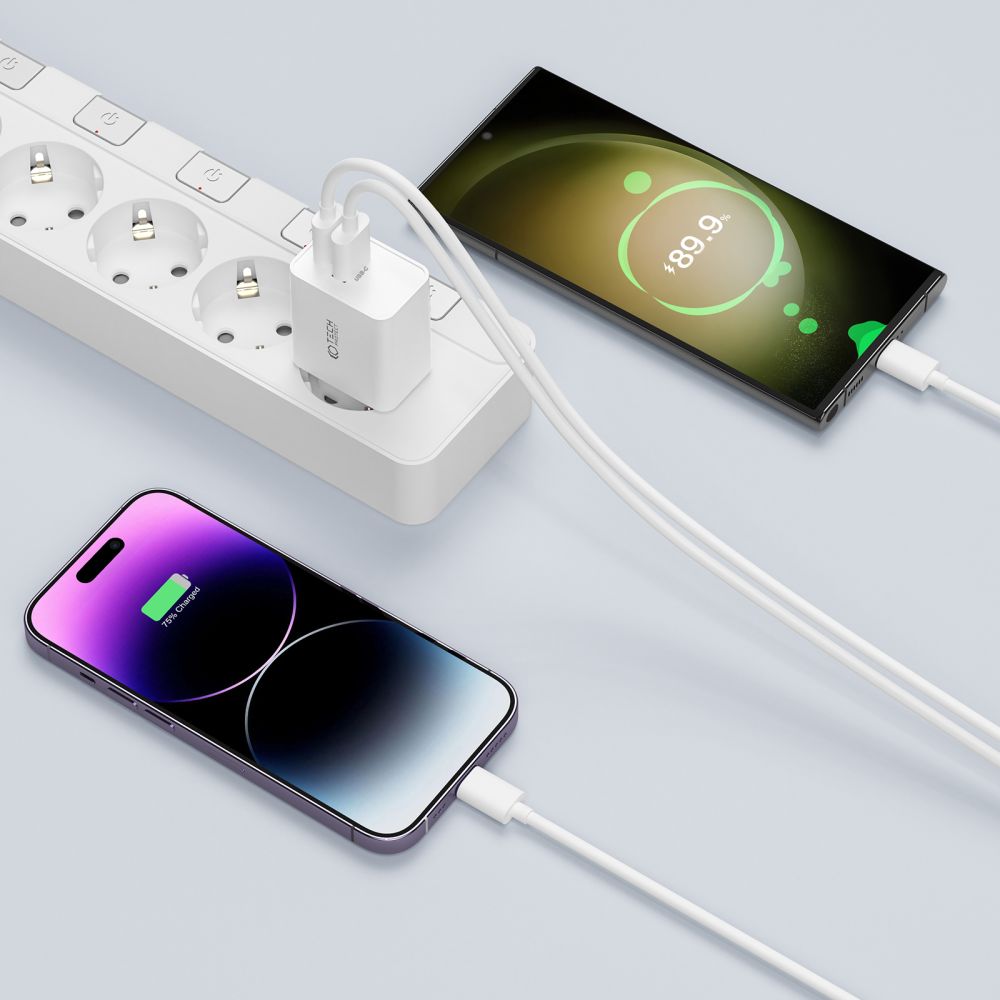 Incarcator Retea Tech Protect C35w V2 2x Usb C Power Delivery 35w