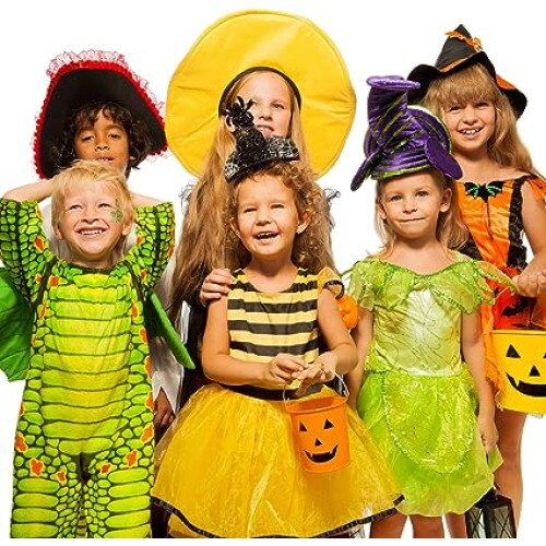 Set Costum pentru Fetite Albinuta, 4 Piese, Fustita, Coronita, Bagheta ...