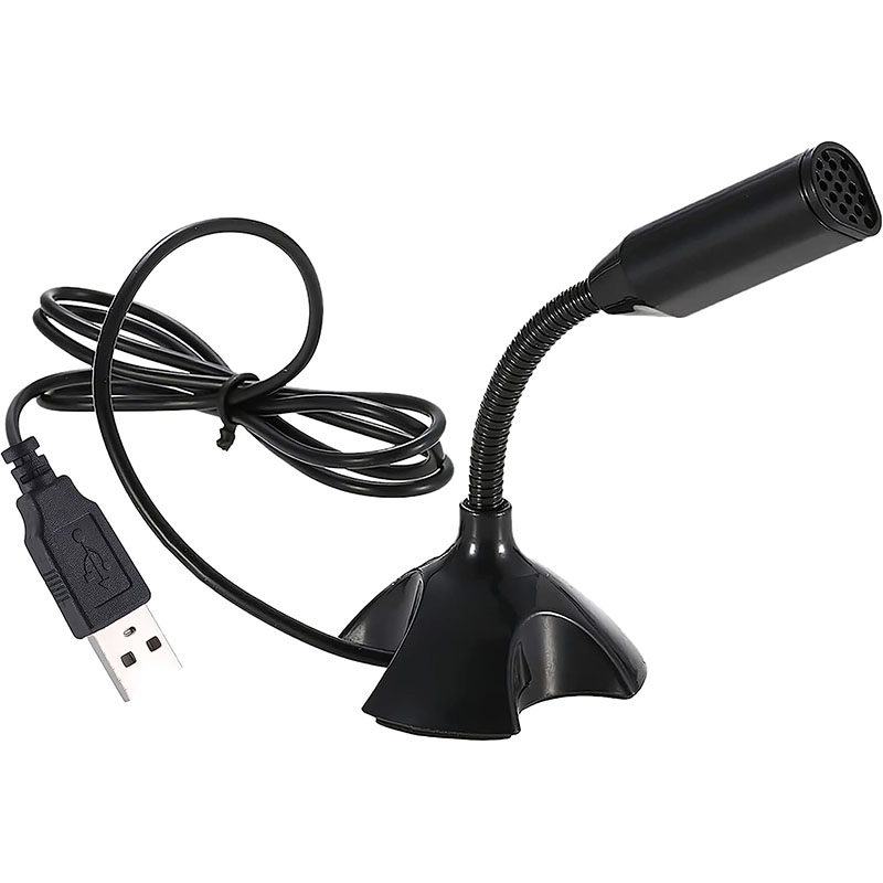 Microfon mini USB pentru PC, Sunmostar, Negru - eMAG.ro