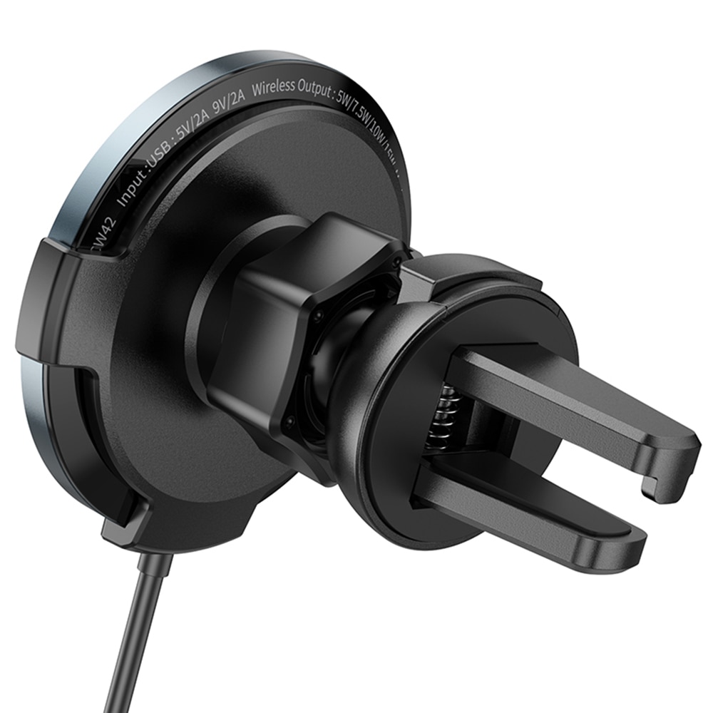 Suport Telefon Auto cu Wireless Charging, Hoco, Discovery Edition (CW42) - Compatibil MagSafe ...