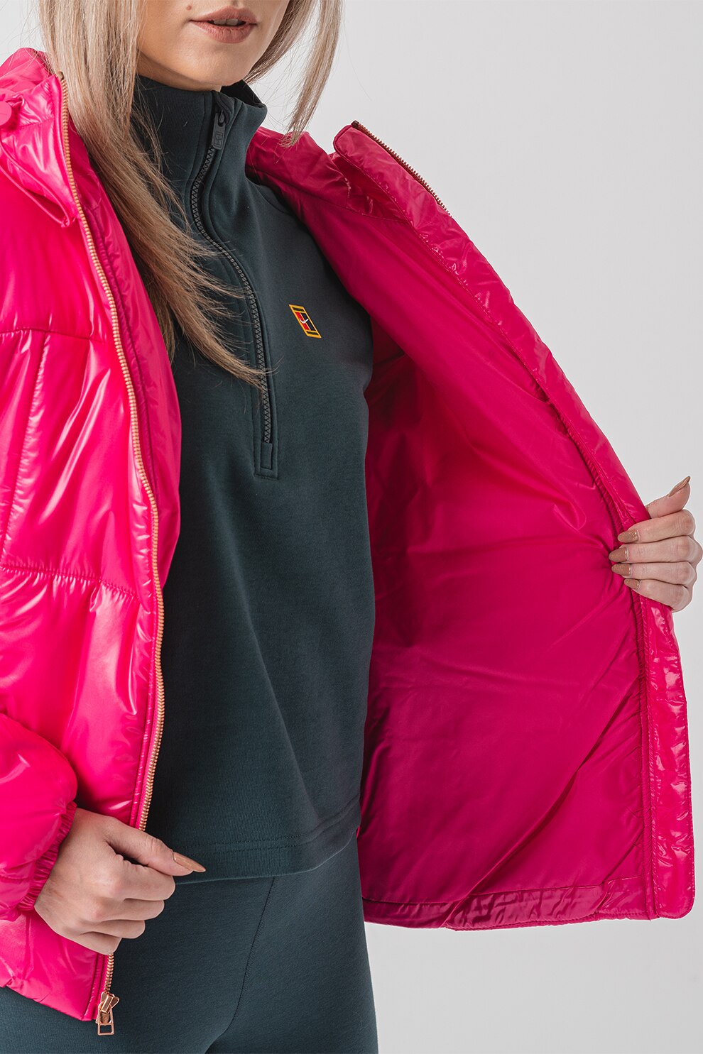 Nike, Geaca cu gluga, Fucsia, L - eMAG.ro