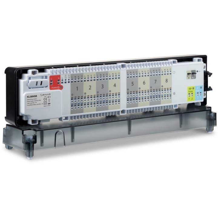 Centru de comanda Salus KL08NSB, 8 zone, modul pentru pompa si centrala ...