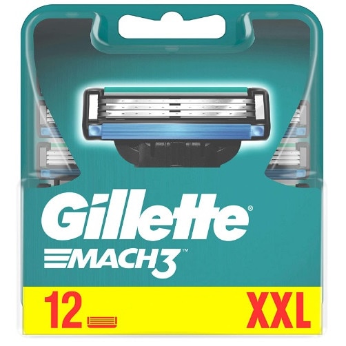 Set 12 rezerve aparat de ras Mach 3, Gillette, Multicolor - eMAG.ro
