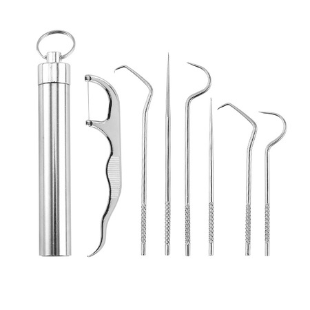 Set 7 Scobitori, Otel inoxidabil, Argintiu - eMAG.ro