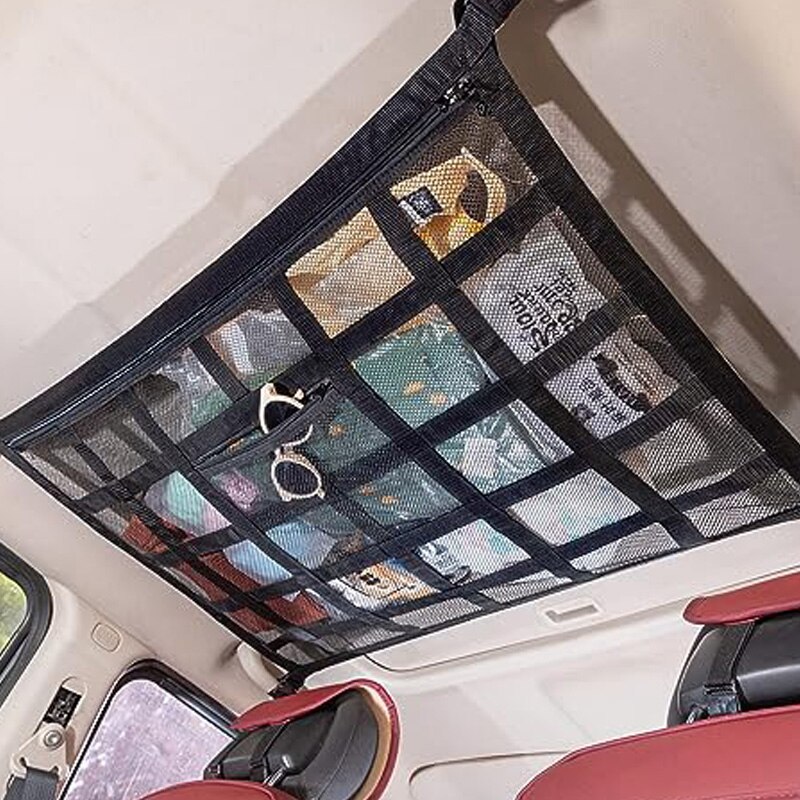 Plasa elastica pentru masina, organizator tip buzunar 80cm x 54cm ...