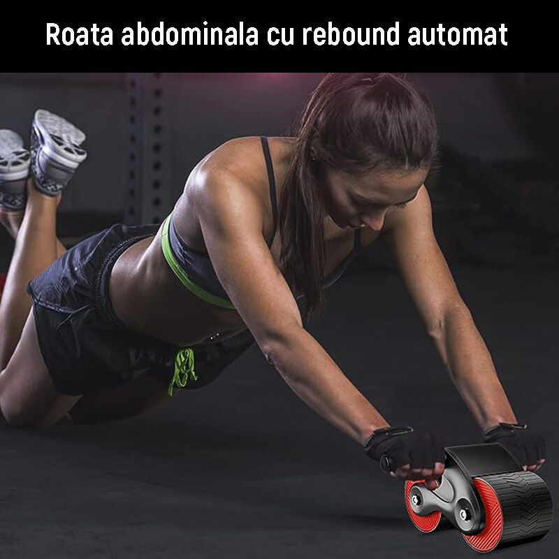 Roata pentru abdomene, Cu suport pentru genunchi, Largiti rotile ...