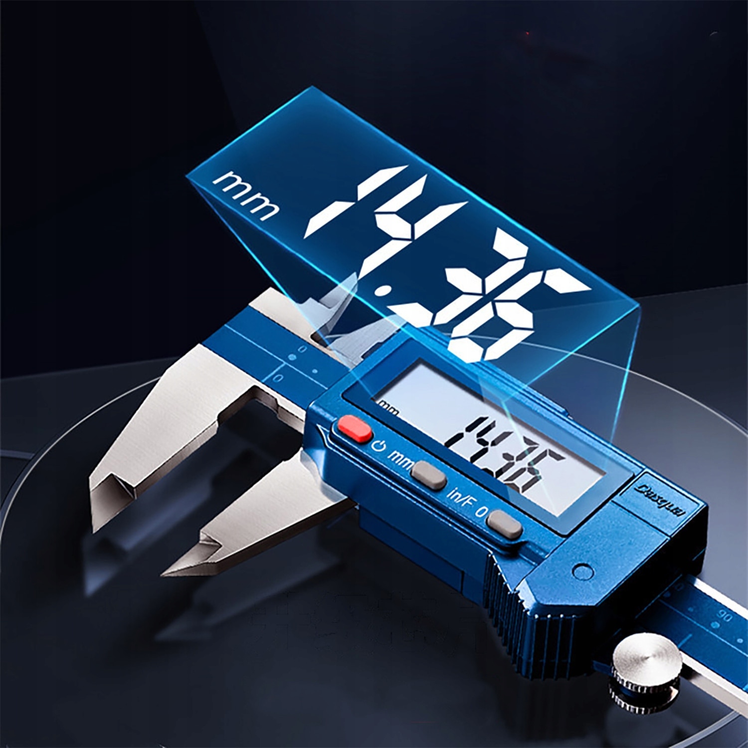 Subler electronic Dasqua, Afisaj LCD, IP54, Inox/Plastic, Argintiu ...